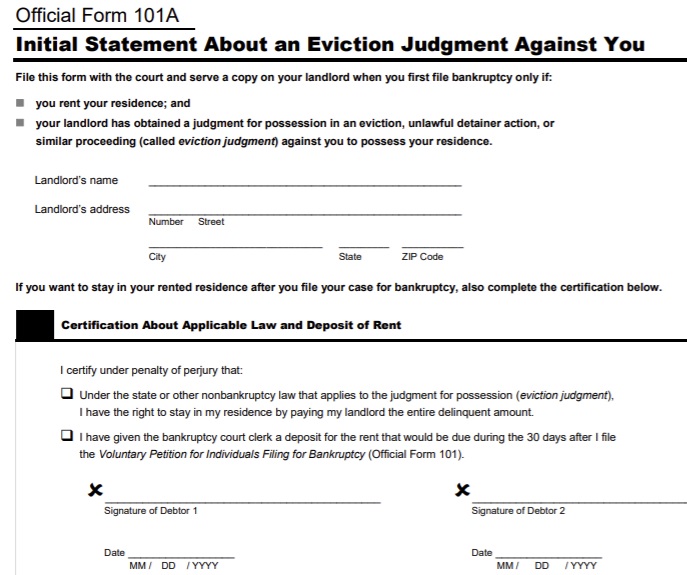 Landlord tenant eviction & bankruptcy - Ronald S. Cook, LLM, JD, MBA